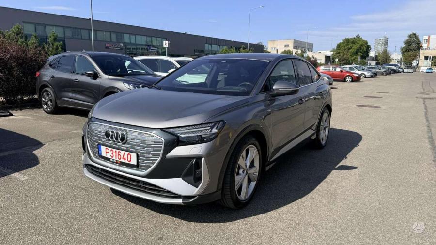 Grey Audi Q4 e-tron 2023 in Vilnius, with an engine capacity of 0.00 L and mileage of 108 thousand km for 34888 €, photo 28 on AUTOMOTO.COM.LV