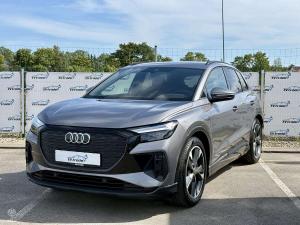 Grey Audi Q4 e-tron 2023 in Vilnius, with an engine capacity of 0.00 L and mileage of 115 thousand km for 29400 €, photo  on AUTOMOTO.COM.LV