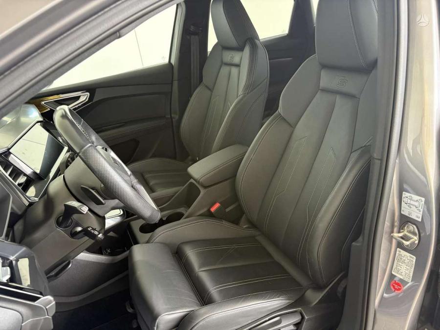 Grey Audi Q4 e-tron 2023 in Vilnius, with an engine capacity of 0.00 L and mileage of 115 thousand km for 29400 €, photo 21 on AUTOMOTO.COM.LV