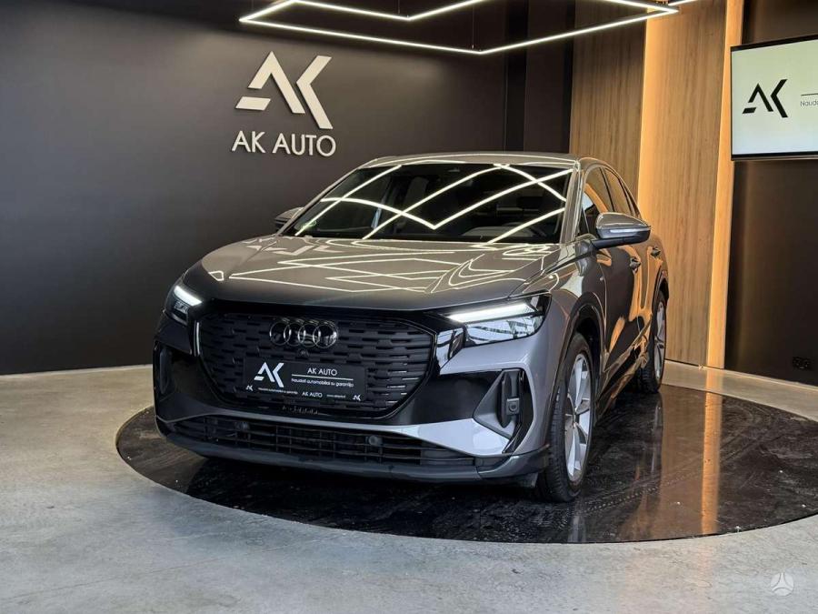 Pelēks Audi Q4 e-tron 2024 Kauņa, ar dzinēja tilpumu 0.00 L un nobraukumu 41 tūkst. km par 38990 €, foto 5 vietnē AUTOMOTO.COM.LV