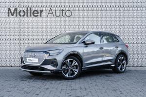 Grey Audi Q4 e-tron 2024 in Marupe, with an engine capacity of 0.00 L and mileage of 48 thousand km for 44900 €, photo  on AUTOMOTO.COM.LV