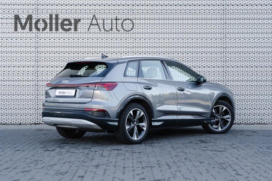 Grey Audi Q4 e-tron 2024 in Marupe, with an engine capacity of 0.00 L and mileage of 48 thousand km for 44900 €, photo 5 on AUTOMOTO.COM.LV