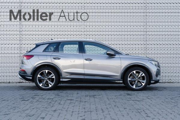 Grey Audi Q4 e-tron 2024 in Marupe, with an engine capacity of 0.00 L and mileage of 48 thousand km for 44900 €, photo 6 on AUTOMOTO.COM.LV