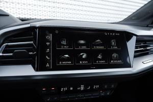 Grey Audi Q4 e-tron 2024 in Marupe, with an engine capacity of 0.00 L and mileage of 48 thousand km for 44900 €, photo 23 on AUTOMOTO.COM.LV