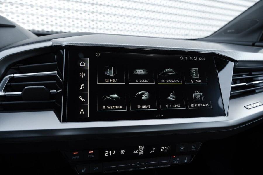 Grey Audi Q4 e-tron 2024 in Marupe, with an engine capacity of 0.00 L and mileage of 48 thousand km for 44900 €, photo 23 on AUTOMOTO.COM.LV