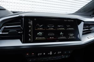 Grey Audi Q4 e-tron 2024 in Marupe, with an engine capacity of 0.00 L and mileage of 48 thousand km for 44900 €, photo 24 on AUTOMOTO.COM.LV