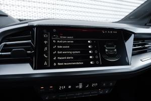 Grey Audi Q4 e-tron 2024 in Marupe, with an engine capacity of 0.00 L and mileage of 48 thousand km for 44900 €, photo 28 on AUTOMOTO.COM.LV