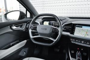 Grey Audi Q4 e-tron 2024 in Marupe, with an engine capacity of 0.00 L and mileage of 48 thousand km for 44900 €, photo 32 on AUTOMOTO.COM.LV