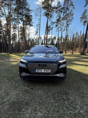 Pelēks Audi Q4 e-tron 2021 Tallina, ar dzinēja tilpumu 0.00 L un nobraukumu 58 tūkst. km par 40900 €, foto 4 vietnē AUTOMOTO.COM.LV