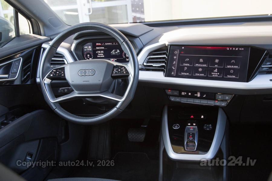 Pelēks Audi Q4 e-tron 2022 Tallina, ar dzinēja tilpumu 0.00 L un nobraukumu 135 tūkst. km par 27990 €, foto 16 vietnē AUTOMOTO.COM.LV