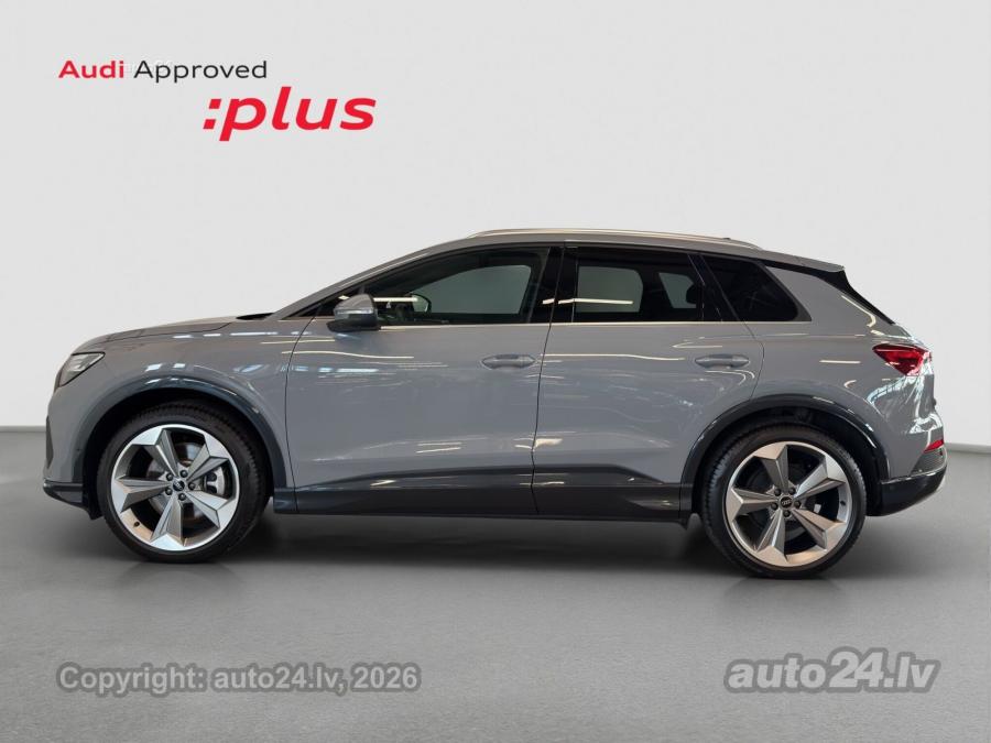 Pelēks Audi Q4 e-tron 2025 Tallina, ar dzinēja tilpumu 0.00 L un nobraukumu 10 tūkst. km par 47900 €, foto 3 vietnē AUTOMOTO.COM.LV