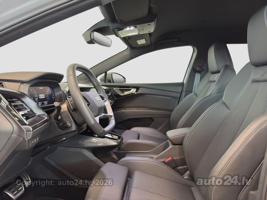 Pelēks Audi Q4 e-tron 2025 Tallina, ar dzinēja tilpumu 0.00 L un nobraukumu 10 tūkst. km par 47900 €, foto 7 vietnē AUTOMOTO.COM.LV