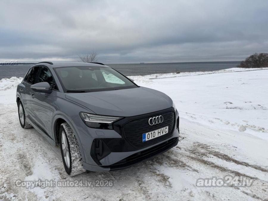 Pelēks Audi Q4 e-tron 2021 Tallina, ar dzinēja tilpumu 0.00 L un nobraukumu 71 tūkst. km par 32500 €, foto 2 vietnē AUTOMOTO.COM.LV