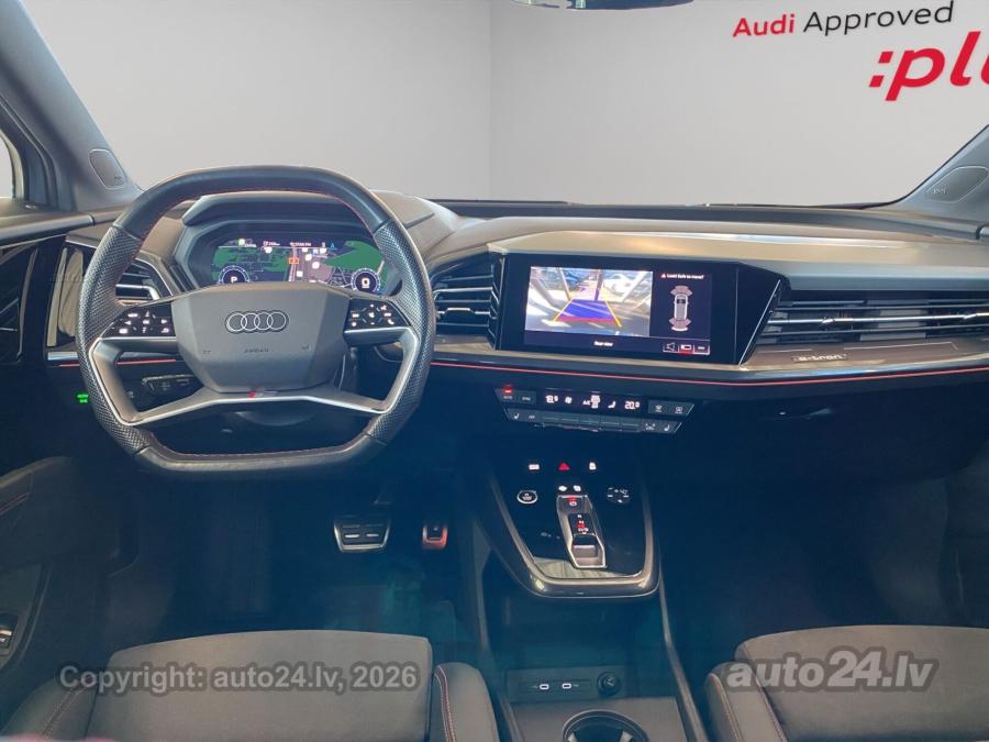 Grey Audi Q4 e-tron 2021 in Tallinn, with an engine capacity of 0.00 L and mileage of 73 thousand km for 31899 €, photo 8 on AUTOMOTO.COM.LV