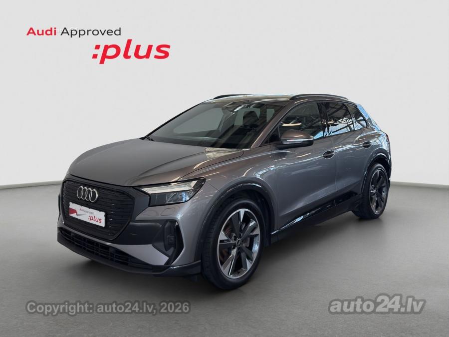 Pelēks Audi Q4 e-tron 2023 Tallina, ar dzinēja tilpumu 0.00 L un nobraukumu 71 tūkst. km par 32900 €, foto 1 vietnē AUTOMOTO.COM.LV