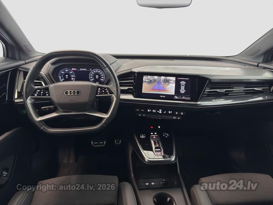 Pelēks Audi Q4 e-tron 2023 Tallina, ar dzinēja tilpumu 0.00 L un nobraukumu 71 tūkst. km par 32900 €, foto 10 vietnē AUTOMOTO.COM.LV