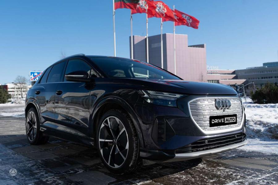 Violets Audi Q4 e-tron 2022 Viļņa, ar dzinēja tilpumu 0.00 L un nobraukumu 139 tūkst. km par 25900 €, foto 7 vietnē AUTOMOTO.COM.LV