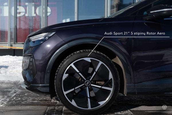 Violets Audi Q4 e-tron 2022 Viļņa, ar dzinēja tilpumu 0.00 L un nobraukumu 139 tūkst. km par 25900 €, foto 9 vietnē AUTOMOTO.COM.LV