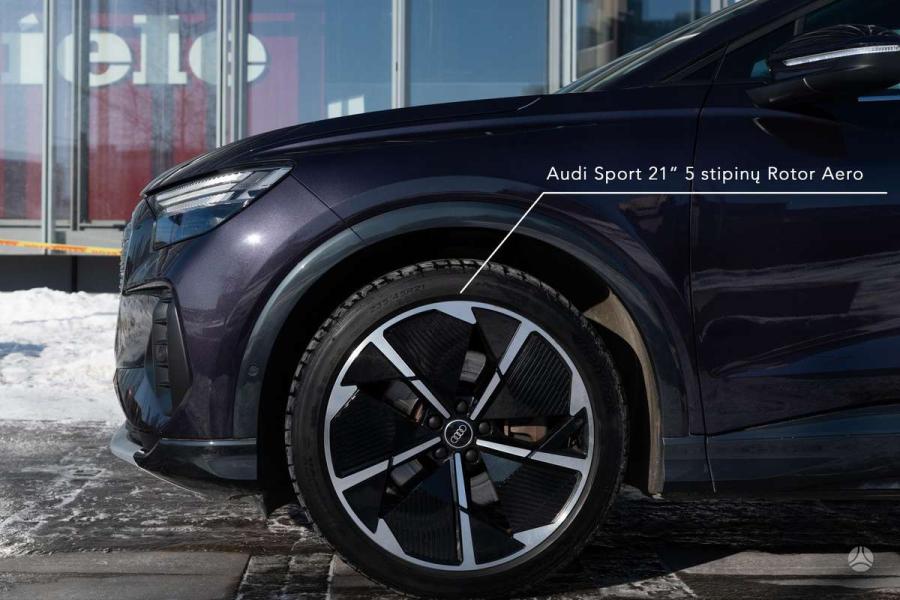 Violets Audi Q4 e-tron 2022 Viļņa, ar dzinēja tilpumu 0.00 L un nobraukumu 139 tūkst. km par 25900 €, foto 9 vietnē AUTOMOTO.COM.LV