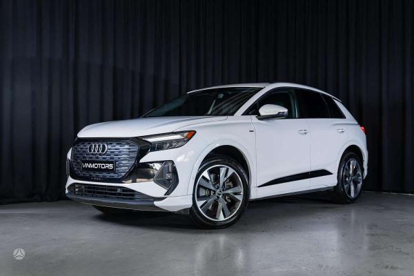 Белый Ауди Q4 e-tron 2024 в Вильнюс, объемом двигателя 0.00 л и пробегом 32 тыс. км за 33999 €, фото 1 на AUTOMOTO.COM.LV