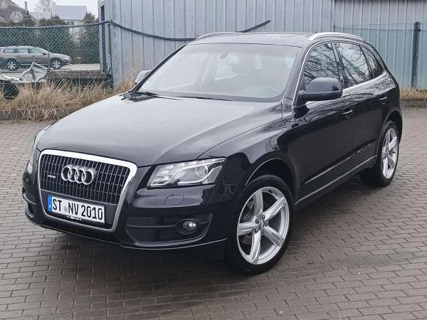 Black Audi Q5 2009 in Utena, with an engine capacity of 1.97 L and mileage of 267 thousand km for 8600 €, photo 1 on AUTOMOTO.COM.LV