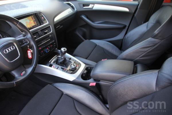 Black Audi Q5 2009 in Tukums, with an engine capacity of 2.00 L and mileage of 193 thousand km for 9990 €, photo 9 on AUTOMOTO.COM.LV