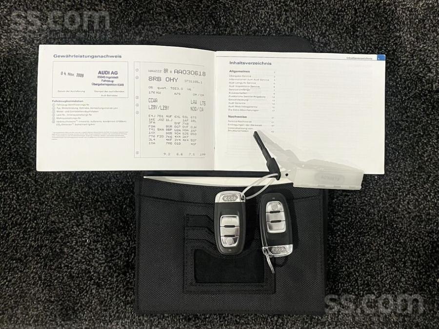 Черный Ауди Ку 5 2009 в Рига, объемом двигателя 3.00 л и пробегом 311 тыс. км за 8990 €, фото 34 на AUTOMOTO.COM.LV