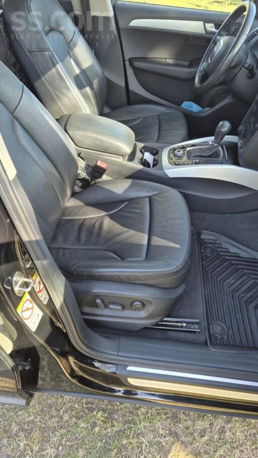 Black Audi Q5 2009 in Riga, with an engine capacity of 2.00 L and mileage of 260 thousand km for 9890 €, photo 11 on AUTOMOTO.COM.LV
