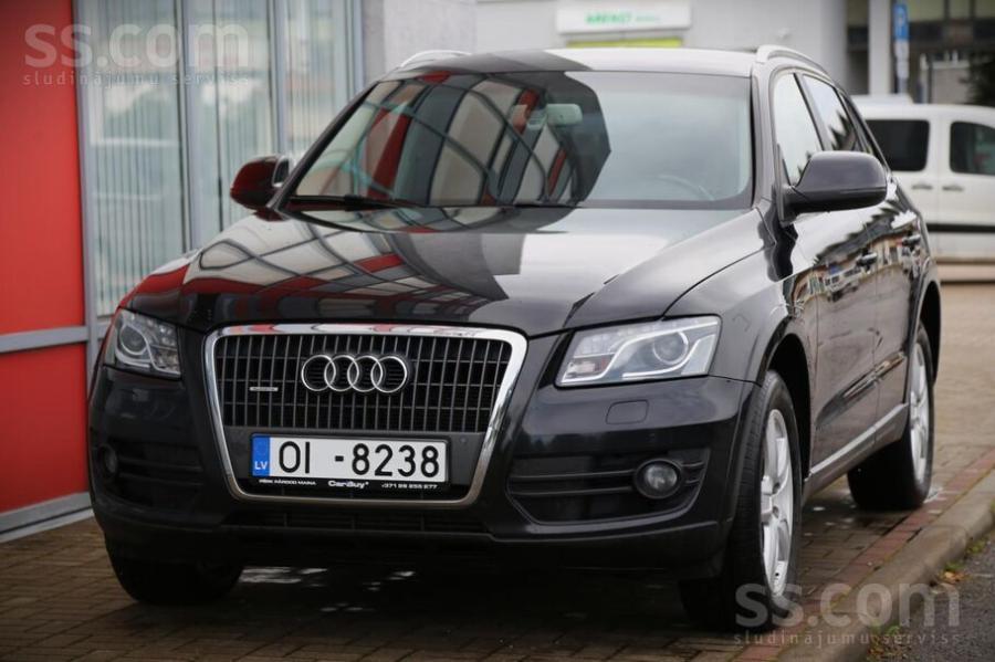 Melns Audi Q5 2009 Rīga, ar dzinēja tilpumu 2.00 L un nobraukumu 334 tūkst. km par 7495 €, foto 1 vietnē AUTOMOTO.COM.LV