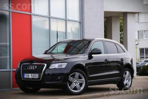 Melns Audi Q5 2009 Rīga, ar dzinēja tilpumu 2.00 L un nobraukumu 230 tūkst. km par 6995 €, foto  vietnē AUTOMOTO.COM.LV