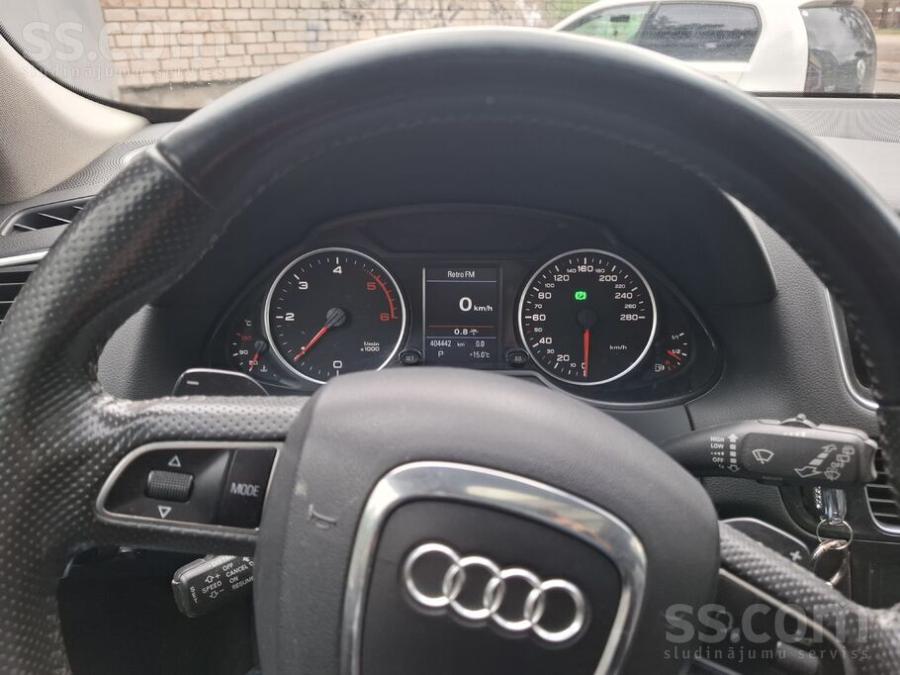 Black Audi Q5 2010 in Riga, with an engine capacity of 2.00 L and mileage of 404 thousand km for 8650 €, photo 10 on AUTOMOTO.COM.LV