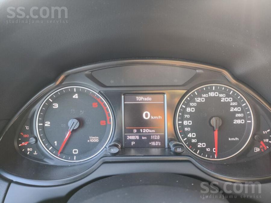 Black Audi Q5 2010 in Riga, with an engine capacity of 3.00 L and mileage of 249 thousand km for 9200 €, photo 9 on AUTOMOTO.COM.LV