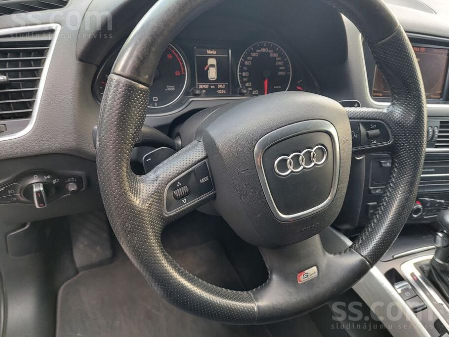 Black Audi Q5 2010 in Riga, with an engine capacity of 3.00 L and mileage of 0 thousand km for 8695 €, photo 22 on AUTOMOTO.COM.LV