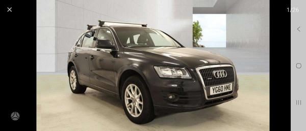 Melns Audi Q5 2010 Panevēža, ar dzinēja tilpumu 1.97 L un nobraukumu 172 tūkst. km par 2750 €, foto 1 vietnē AUTOMOTO.COM.LV
