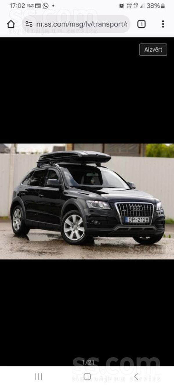 Black Audi Q5 2011 in Tukums, with an engine capacity of 2.00 L and mileage of 261 thousand km for 9900 €, photo 1 on AUTOMOTO.COM.LV