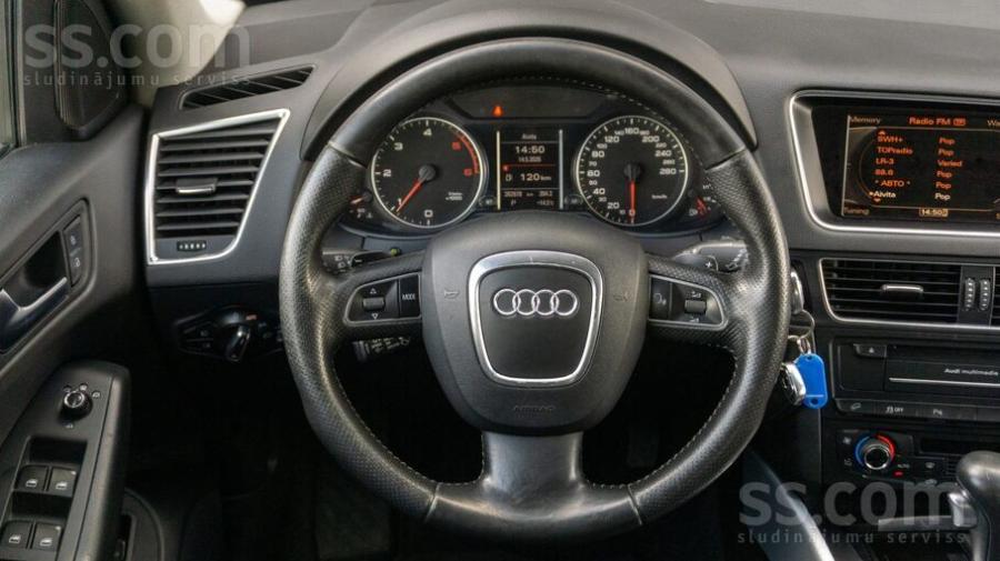 Black Audi Q5 2011 in Riga, with an engine capacity of 2.00 L and mileage of 383 thousand km for 6990 €, photo 14 on AUTOMOTO.COM.LV