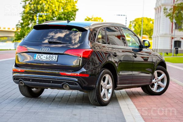 Black Audi Q5 2012 in Jelgava, with an engine capacity of 3.00 L and mileage of 0 thousand km for 13750 €, photo 5 on AUTOMOTO.COM.LV