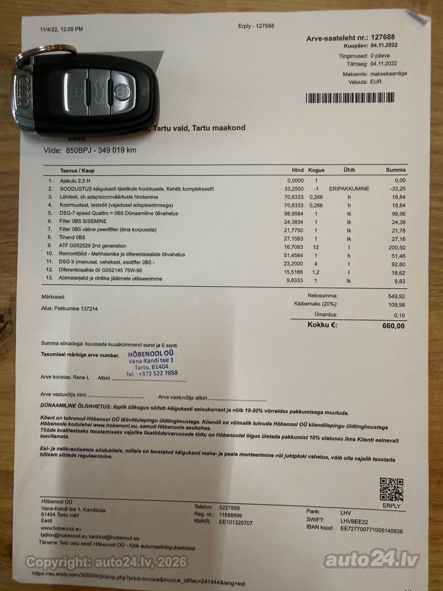 Melns Audi Q5 2012 Tartu, ar dzinēja tilpumu 2.00 L un nobraukumu 380 tūkst. km par 6900 €, foto 19 vietnē AUTOMOTO.COM.LV