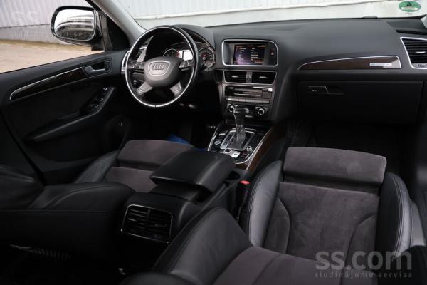 Black Audi Q5 2012 in Tukums, with an engine capacity of 3.00 L and mileage of 272 thousand km for 11900 €, photo 6 on AUTOMOTO.COM.LV