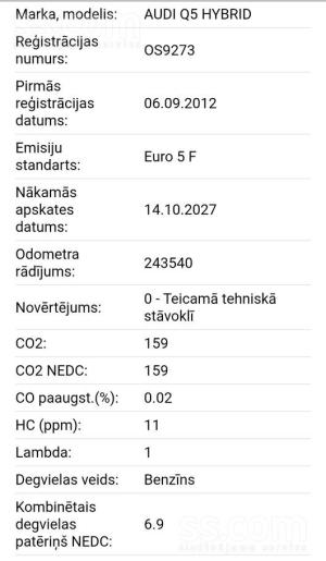 Black Audi Q5 2012 in Riga, with an engine capacity of 2.00 L and mileage of 0 thousand km for 13500 €, photo 33 on AUTOMOTO.COM.LV