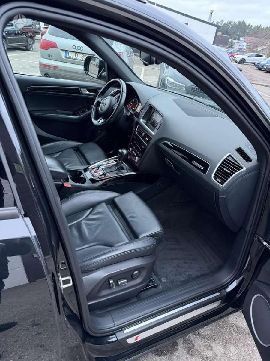 Black Audi Q5 2013 in Utena, with an engine capacity of 2.97 L and mileage of 271 thousand km for 12900 €, photo 21 on AUTOMOTO.COM.LV