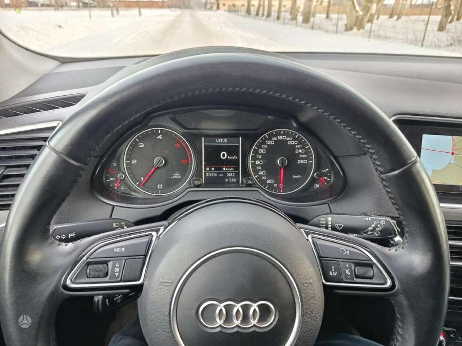 Black Audi Q5 2013 in Taurage, with an engine capacity of 2.00 L and mileage of 212 thousand km for 11900 €, photo 25 on AUTOMOTO.COM.LV