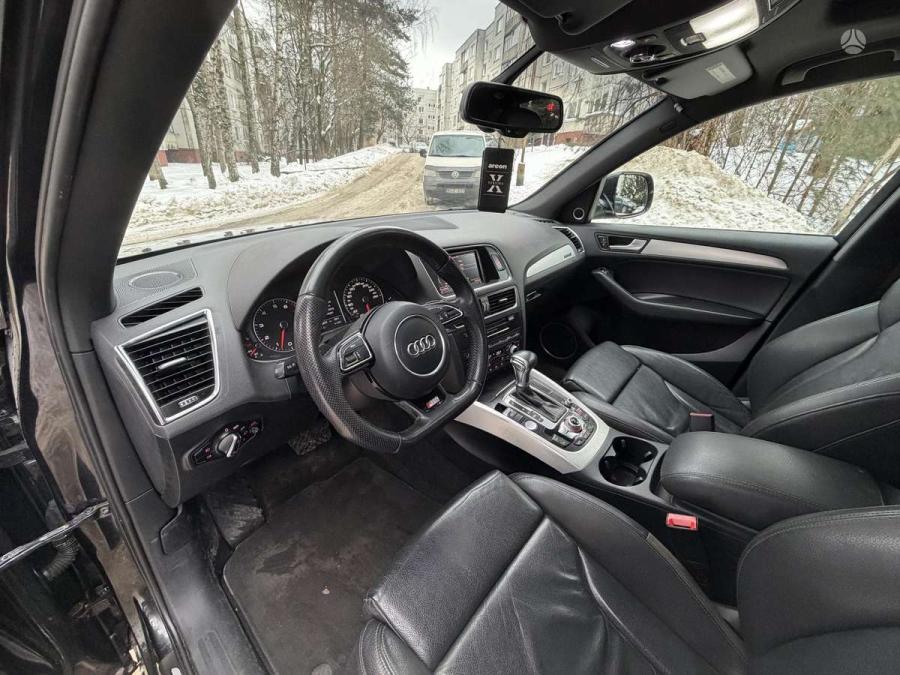 Black Audi Q5 2013 in Vilnius, with an engine capacity of 3.00 L and mileage of 289 thousand km for 9500 €, photo 16 on AUTOMOTO.COM.LV