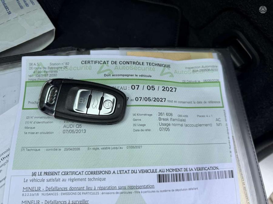 Melns Audi Q5 2013 Ukmergė, ar dzinēja tilpumu 2.00 L un nobraukumu 262 tūkst. km par 13200 €, foto 22 vietnē AUTOMOTO.COM.LV