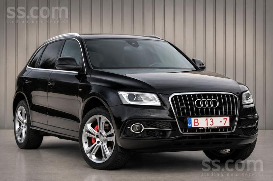 Black Audi Q5 2013 in Tukums, with an engine capacity of 3.00 L and mileage of 242 thousand km for 14500 €, photo 1 on AUTOMOTO.COM.LV