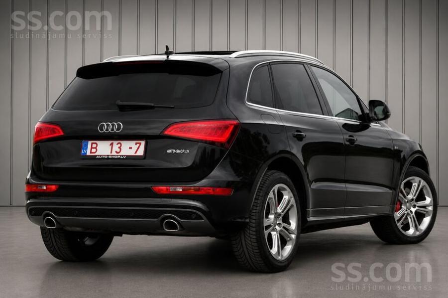 Black Audi Q5 2013 in Tukums, with an engine capacity of 3.00 L and mileage of 242 thousand km for 14500 €, photo 5 on AUTOMOTO.COM.LV