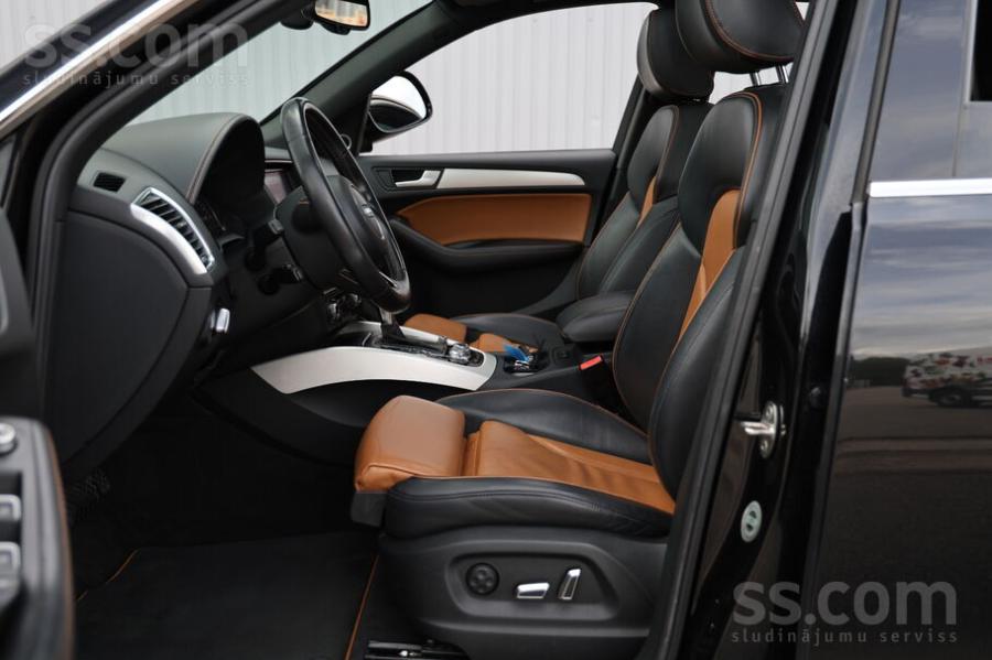 Black Audi Q5 2013 in Tukums, with an engine capacity of 3.00 L and mileage of 242 thousand km for 14500 €, photo 12 on AUTOMOTO.COM.LV