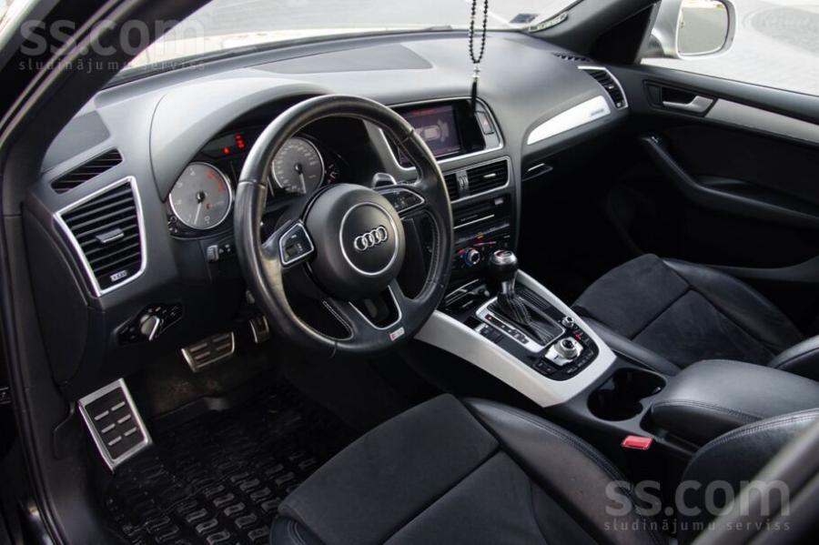 Black Audi Q5 2013 in Riga, with an engine capacity of 3.00 L and mileage of 0 thousand km for 12950 €, photo 10 on AUTOMOTO.COM.LV