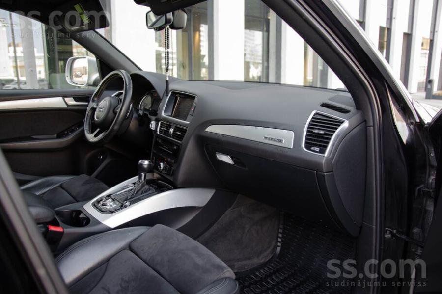 Black Audi Q5 2013 in Riga, with an engine capacity of 3.00 L and mileage of 0 thousand km for 12950 €, photo 19 on AUTOMOTO.COM.LV