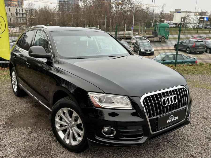 Black Audi Q5 2014 in Vilnius, with an engine capacity of 1.98 L and mileage of 253 thousand km for 11400 €, photo 4 on AUTOMOTO.COM.LV